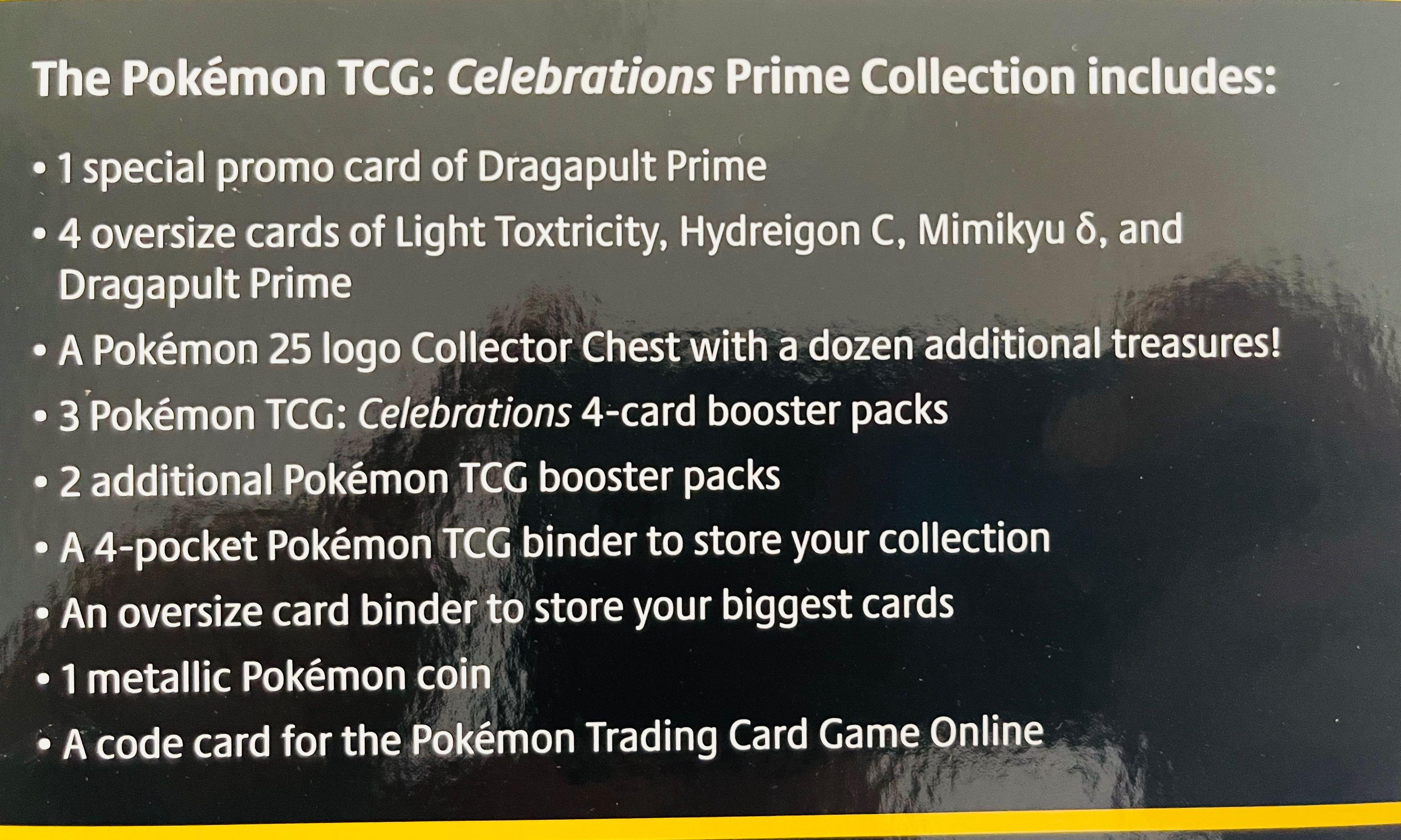 25th Celebrations Anniversary Pokemon Amazon Prime Collection Box Stock ...