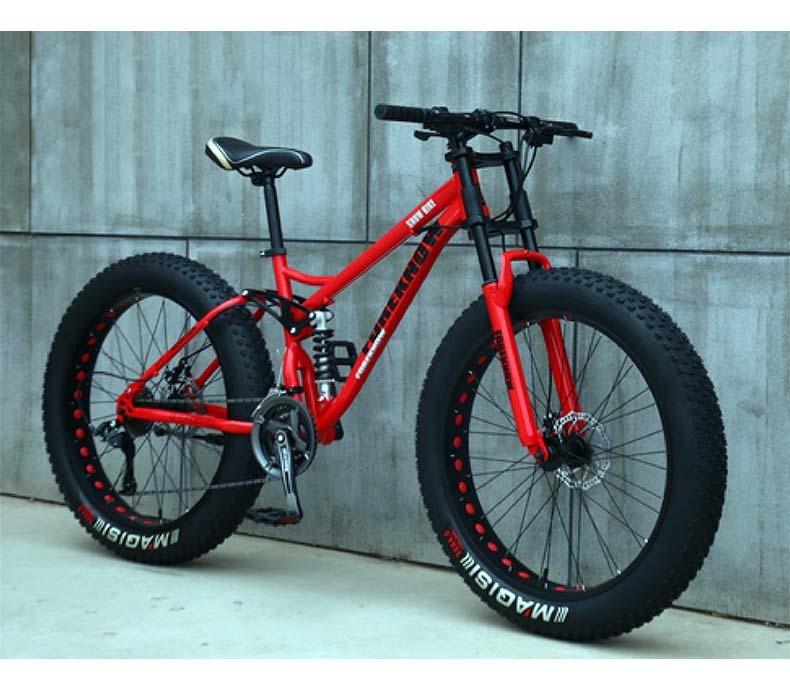 26 Inch 21 Speed Foreknow Fat bike [DarkGreen] Shimano Gear fatbike 26 ...