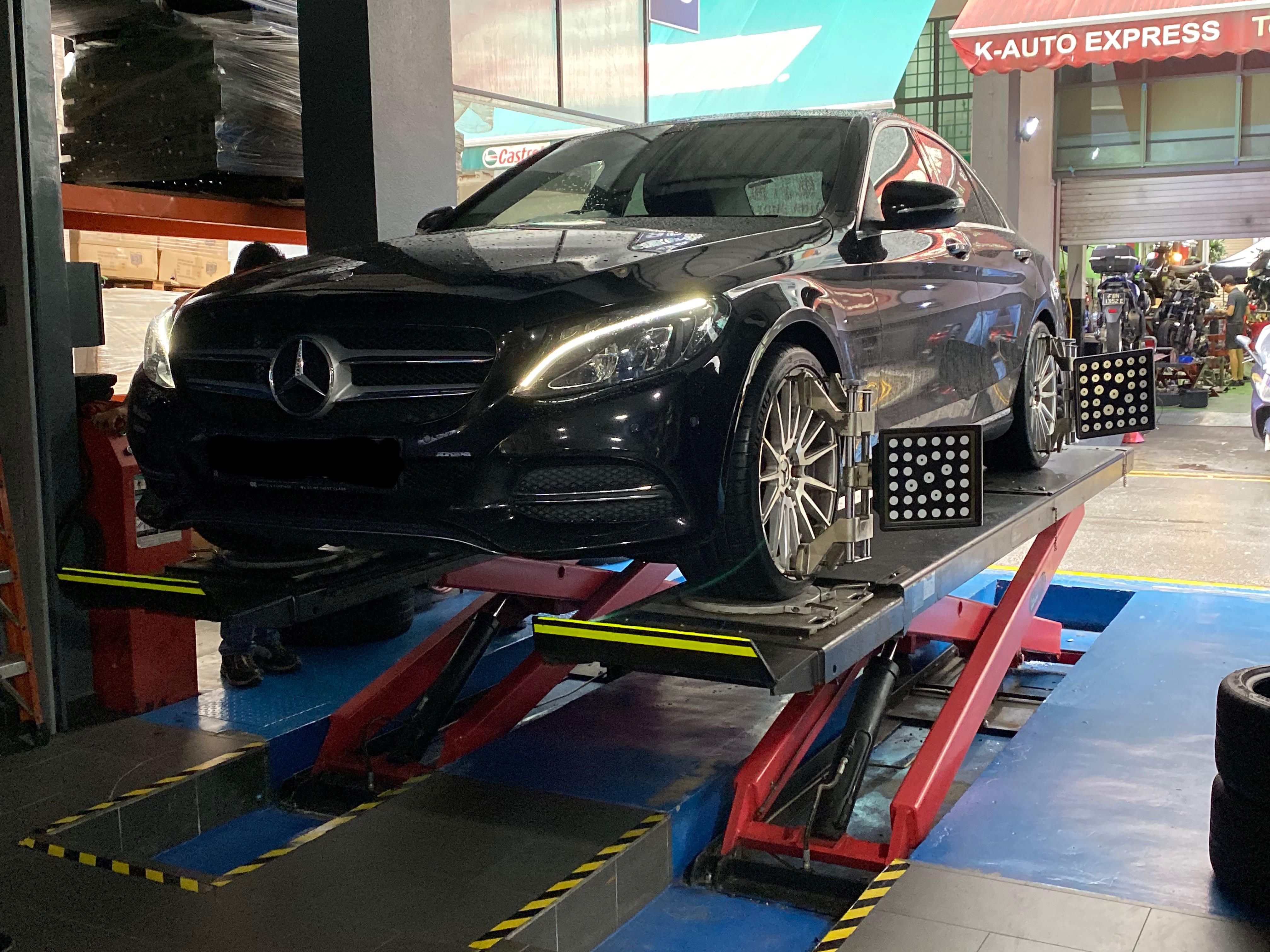 3D Wheel Alignment for Mercedes Benz C180, Car Accessories, Car ...