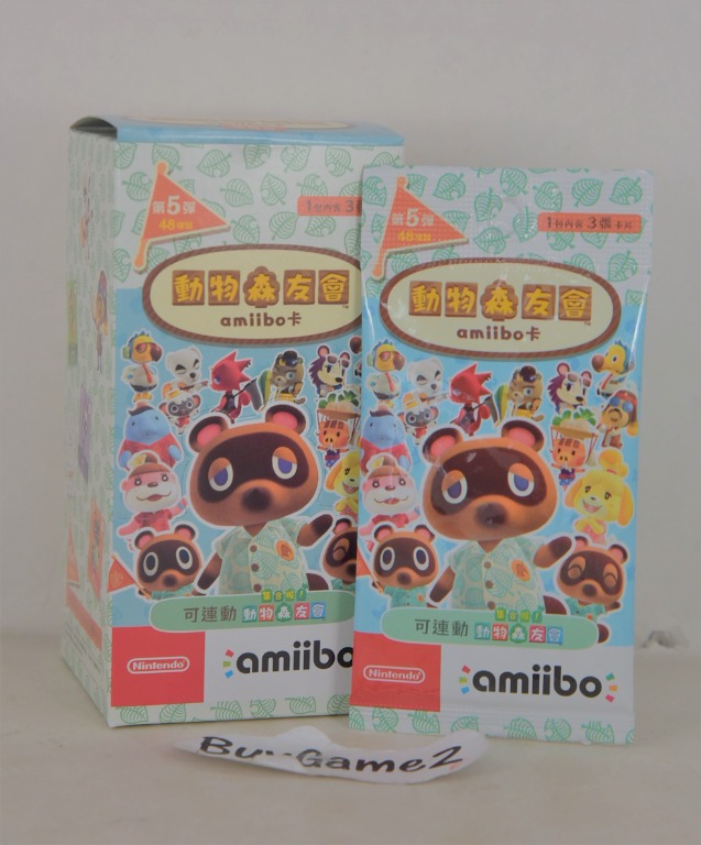 (全新) OLED Switch 動物森友會 動物之森 Animals Crossing Amiibo 咭 (第5彈, 3張卡,行版) - 傑克 & 糖果 & 茶茶丸, 電子遊戲, 遊戲機配件 ...