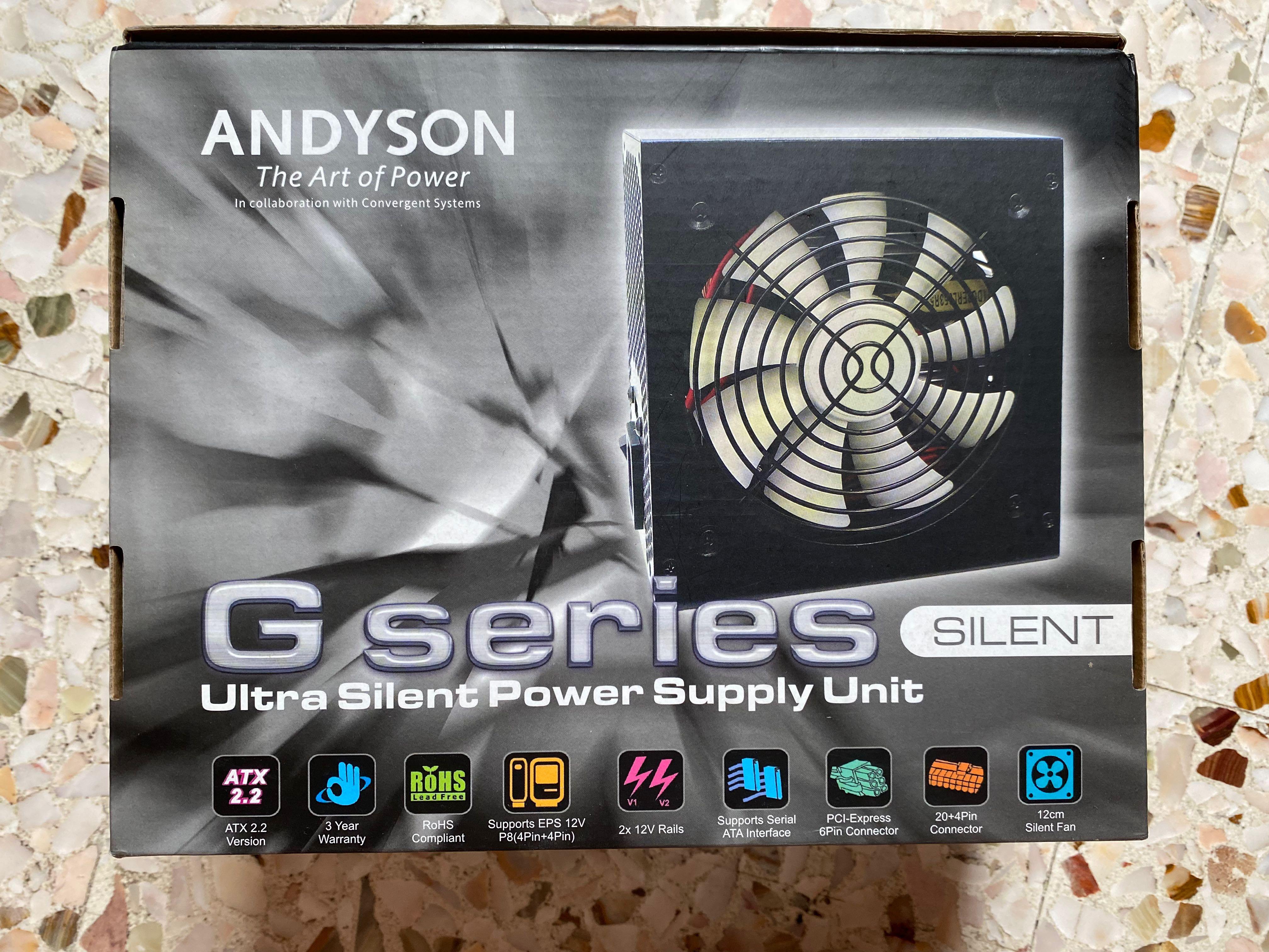 Andyson G480 480w ATX power supply unit, Computers & Tech, Parts ...