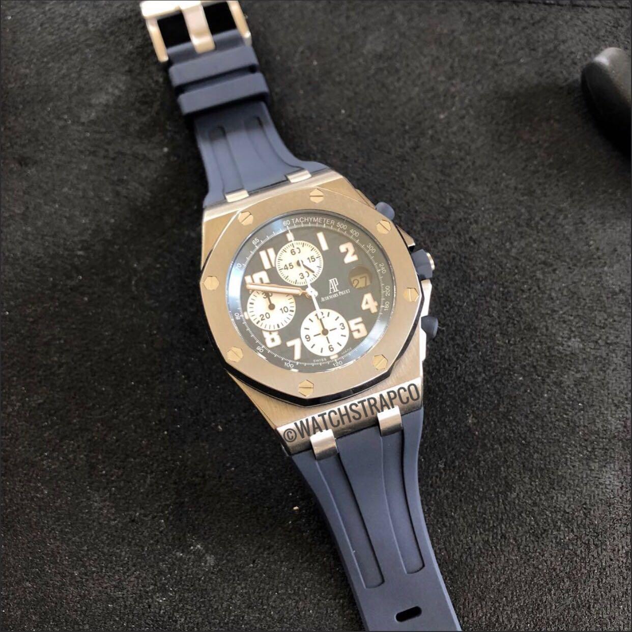 Ap offshore rubber straps, Luxury, Watches on Carousell