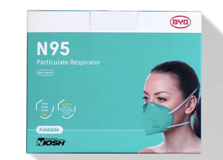 BYD Care N95 Mask, Health & Nutrition, Face Masks & Face Shields on ...