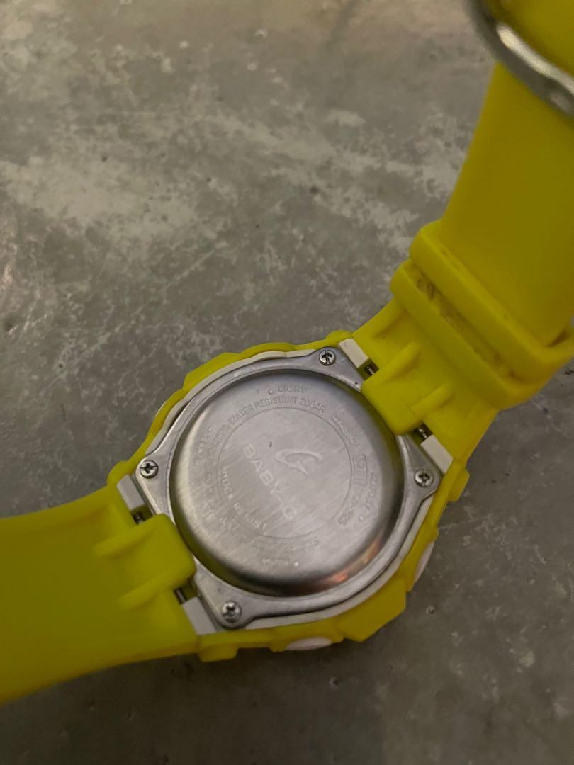 Casio Baby G - Yellow, 名牌, 手錶 - Carousell