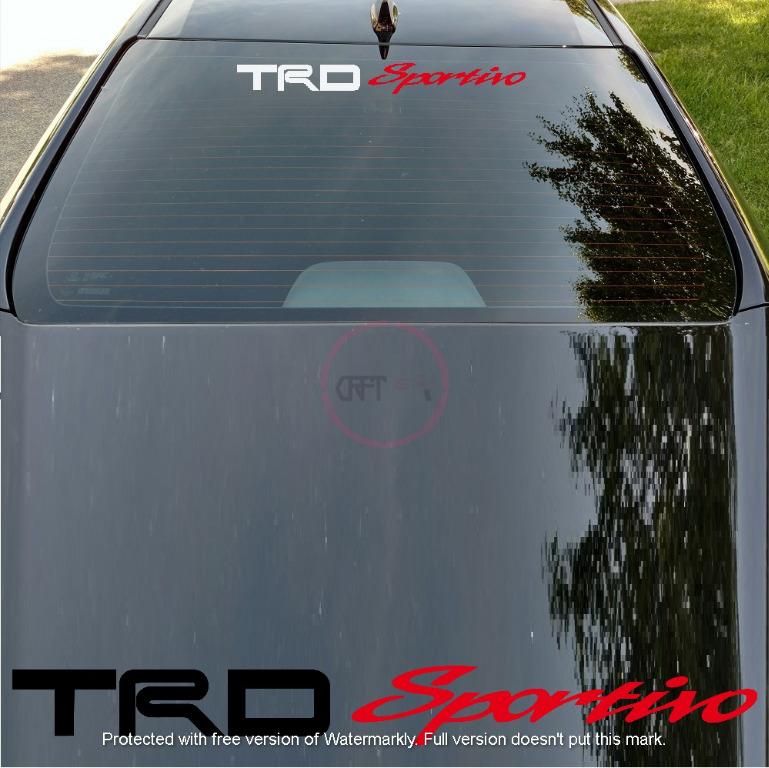 CFS230 TRD Sportivo Toyota Logo Stiker Sticker Vinyl Decal Stripes ...