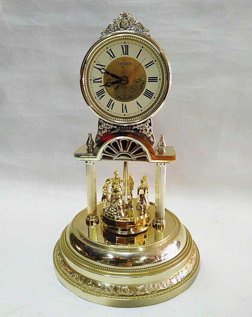 citizen table clock glass dome, Furniture & Home Living, Home Decor ...