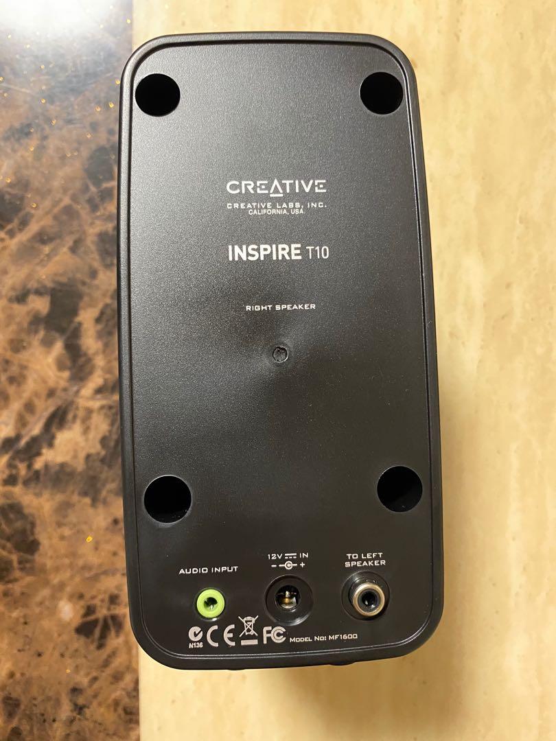 Creative Inspire T10 2.0 desktop speakers, Audio, Soundbars, Speakers ...