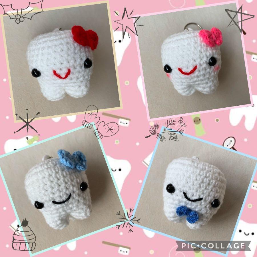 Crochet Tooth | Handmade Crochet Amigurumi | Keychain | Gift, Hobbies ...