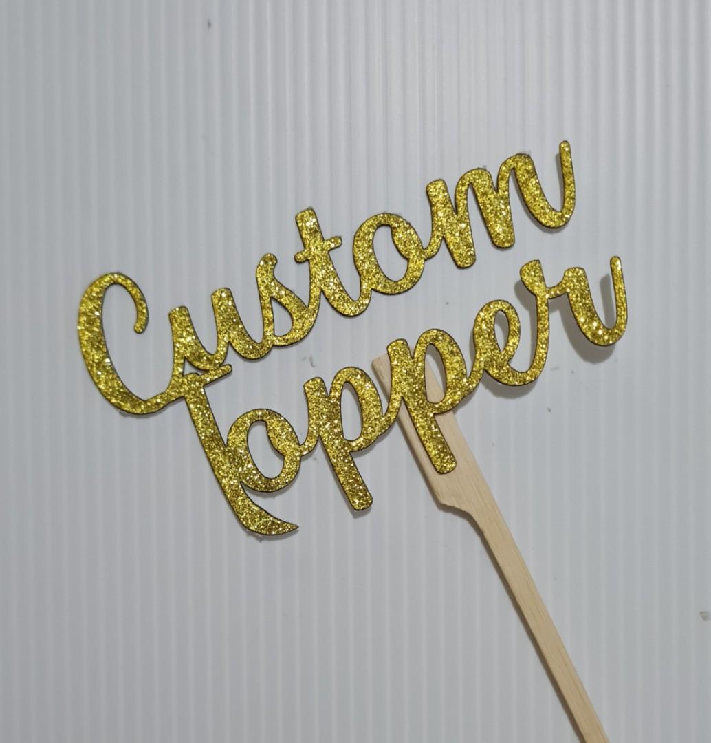 Customised Cake Topper, Hobbies & Toys, Stationery & Craft, Occasions ...