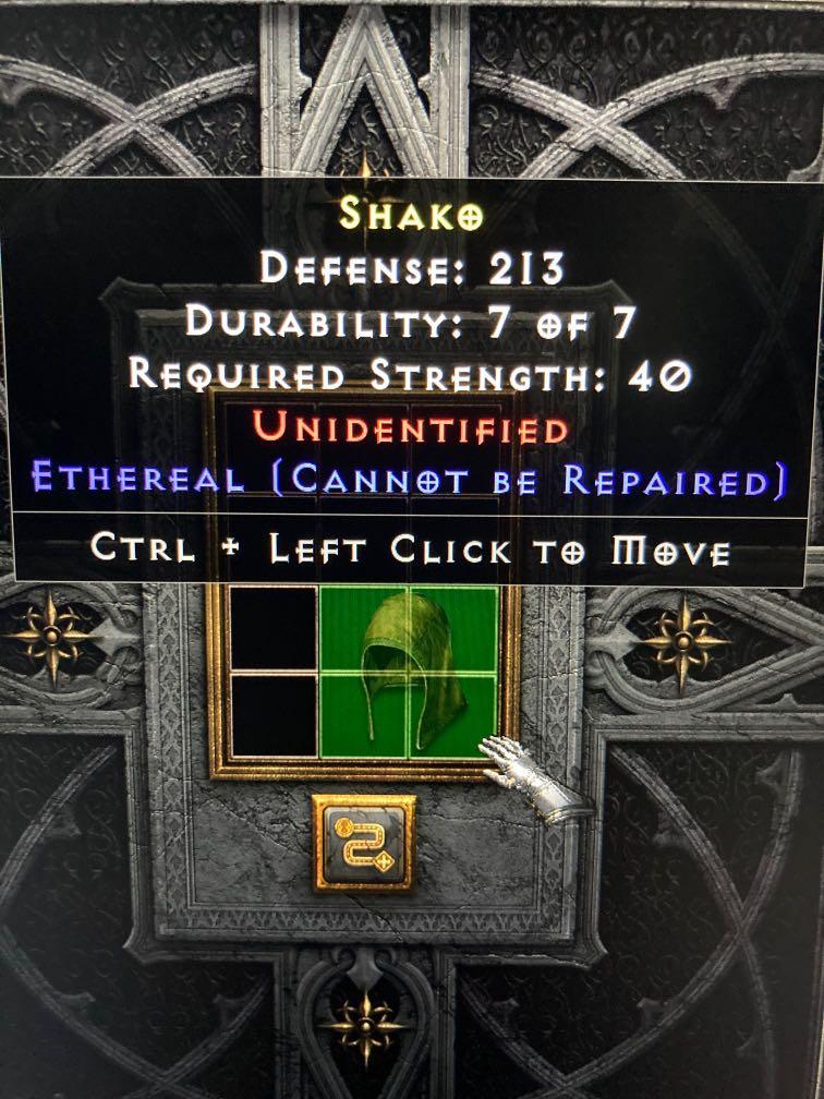 D2R - Shako, Video Gaming, Gaming Accessories, In-Game Products on ...