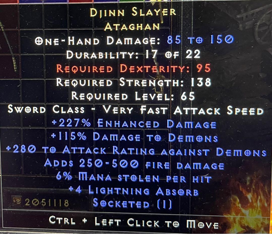 D2R DJINN SLAYER PC VERSION, Video Gaming, Gaming Accessories, In-Game ...