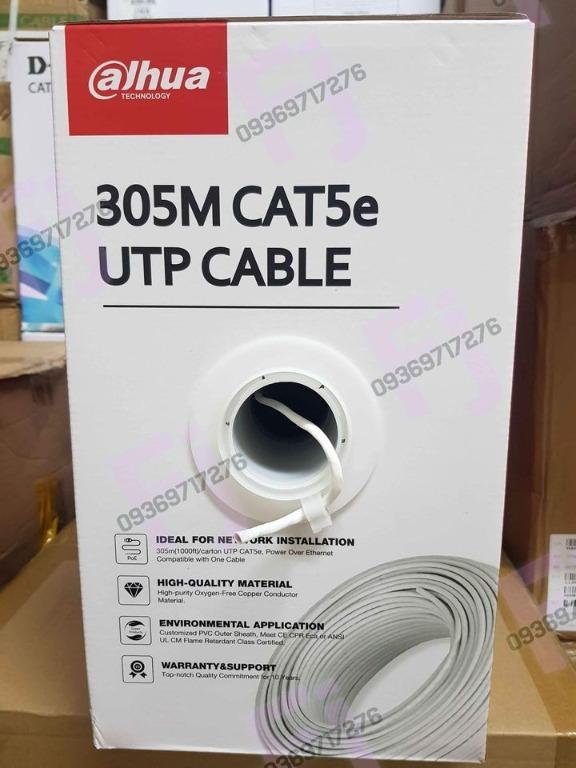 Dahua CAT5e Pure copper UTP Cable 305m per box, Computers & Tech, Parts ...