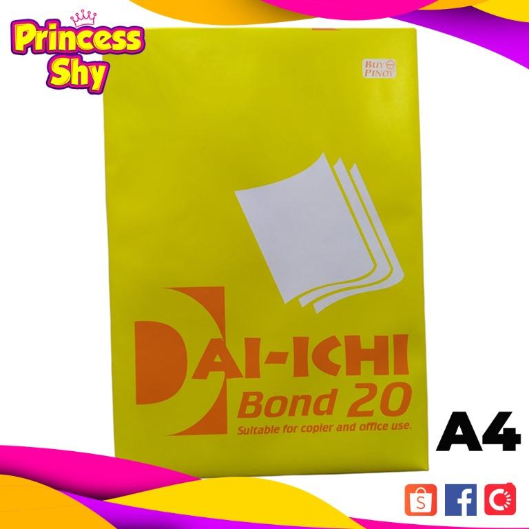 Dai-ichi Bond Paper Substance 20 70 GSM 500pcs A4, Hobbies & Toys, Stationary & Craft ...