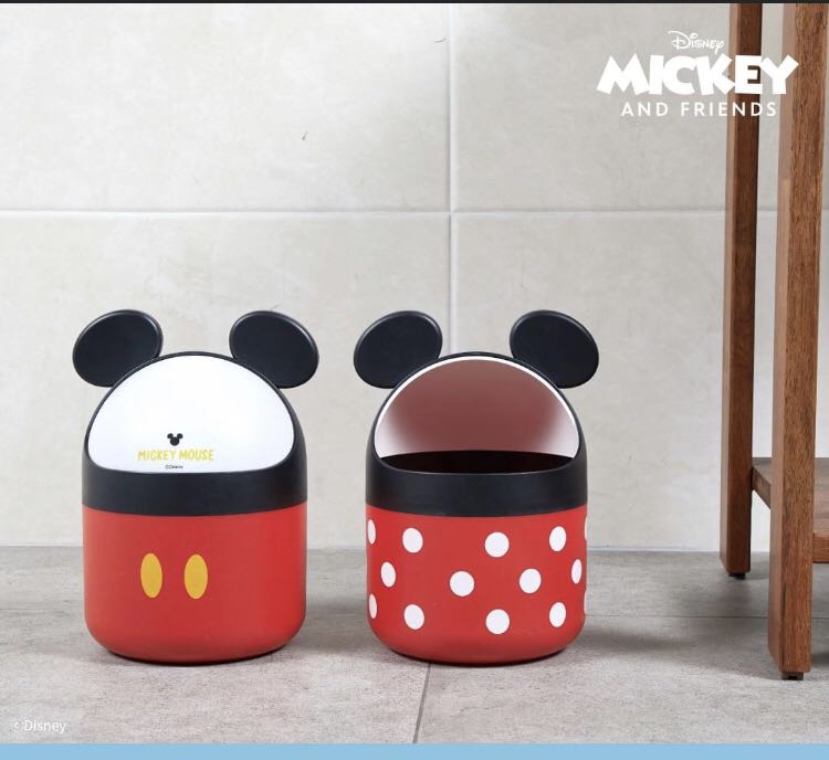 Disney Mickey trash bin, Furniture & Home Living, Cleaning & Homecare ...