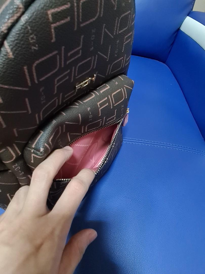 FION Leather Backpack (ALMOST NEW), Women's Fashion, Bags & Wallets ...