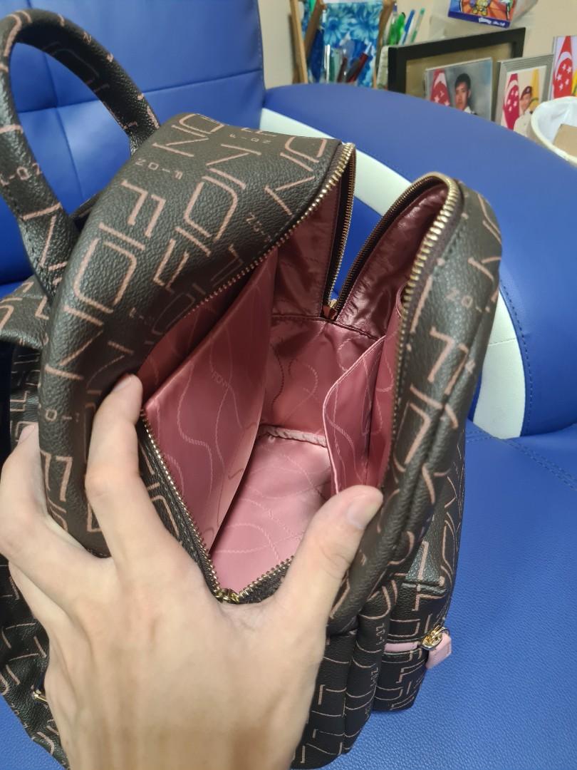 FION Leather Backpack (ALMOST NEW), Women's Fashion, Bags & Wallets ...