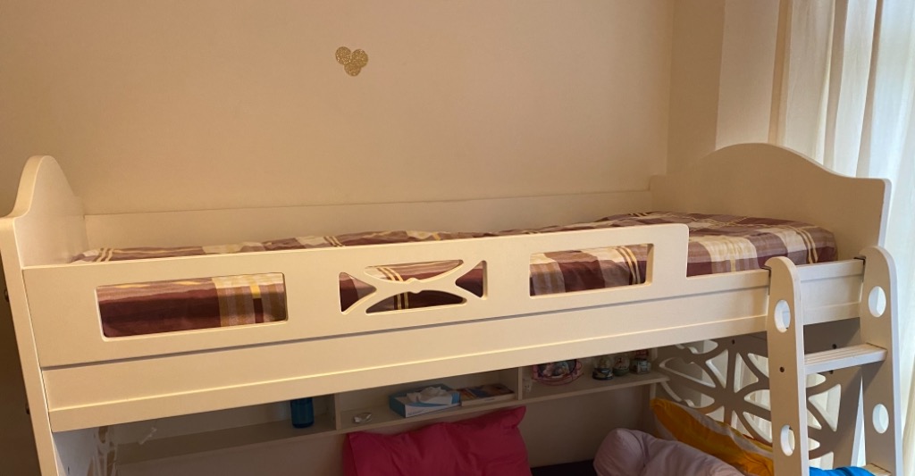 FREE single bed - top bed from bunk bed set, Furniture & Home Living ...