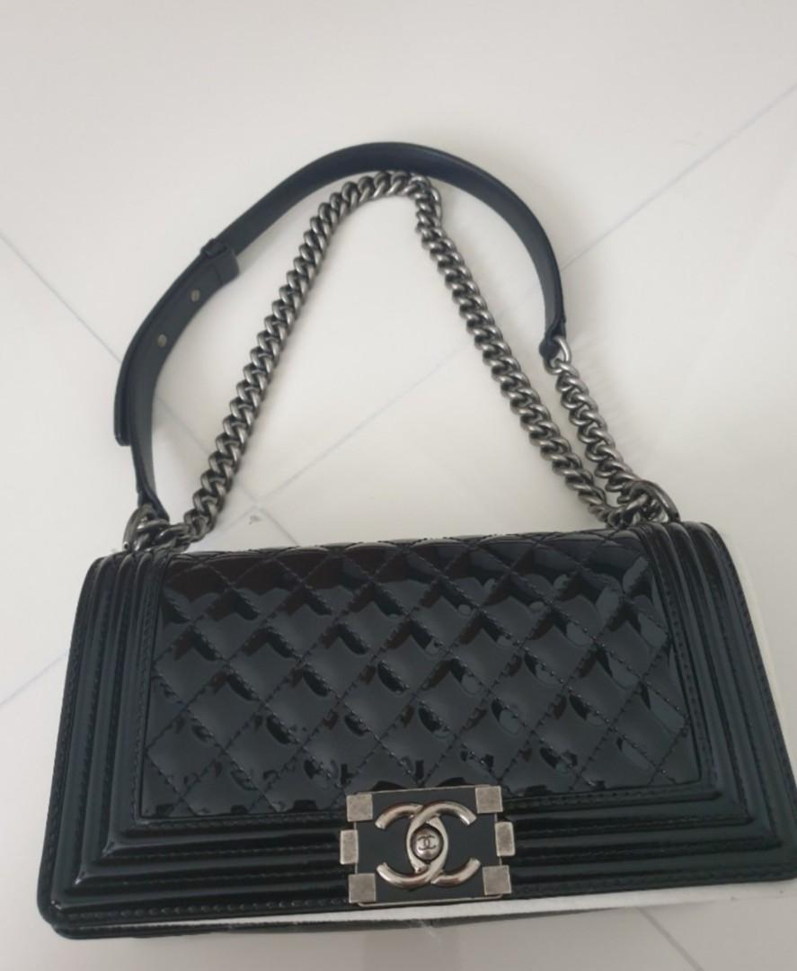 FULL SET with receipt chanel boy medium, Luxury, Bags & Wallets on ...