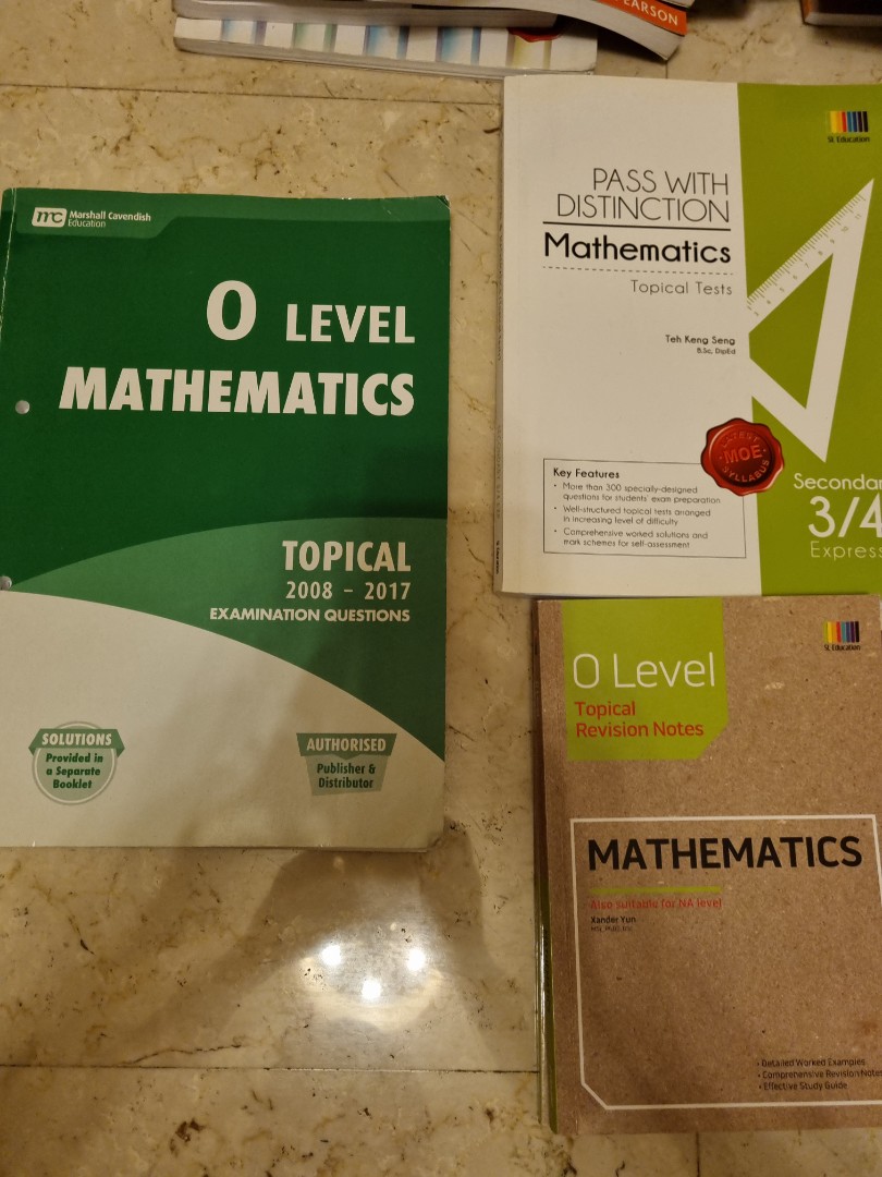 Gce 'O' level Maths, Hobbies & Toys, Books & Magazines, Assessment ...