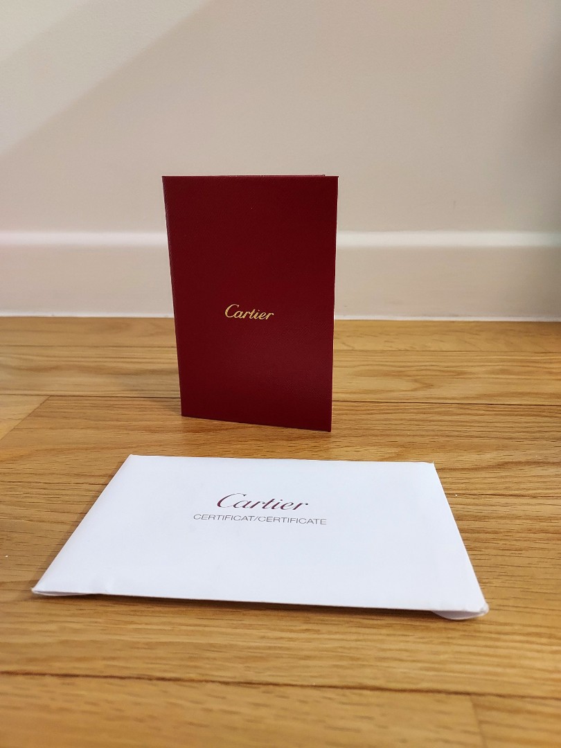 Genuine Cartier Certificate Card Holder, Luxury, Accessories on Carousell
