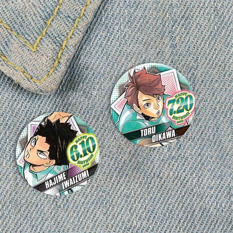 Haikyuu!! Badges 8 Designs, Hobbies & Toys, Memorabilia & Collectibles ...