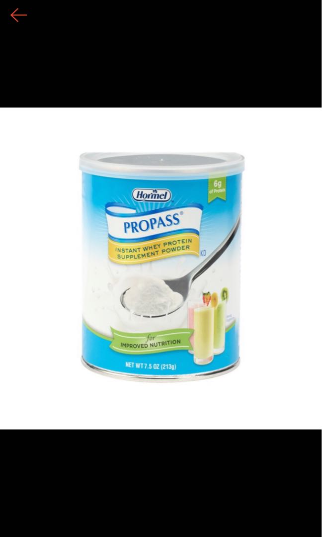 Hormel Propass Instant Whey Protein Supplement (213gram), Food & Drinks ...