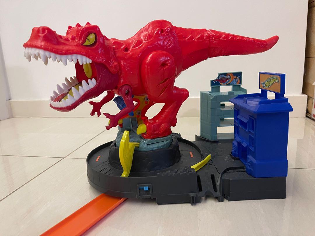 Hot Wheels City T-Rex Rampage, Hobbies & Toys, Toys & Games on Carousell