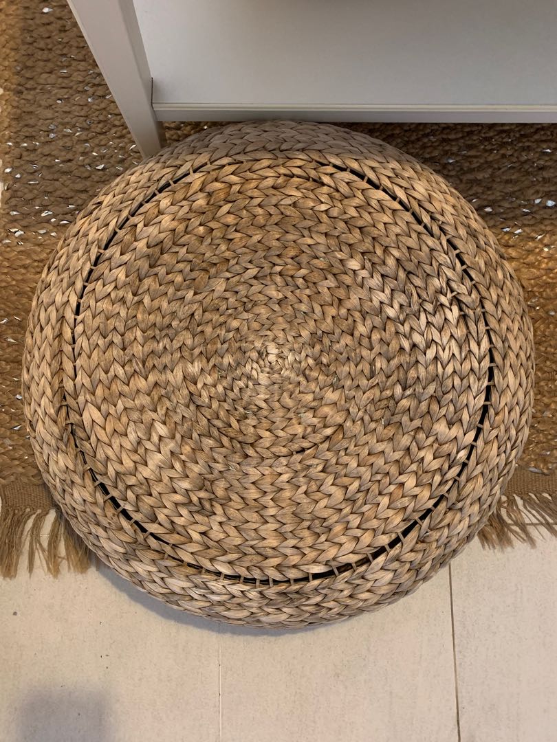 IKEA Alseda Rattan Stool, Furniture & Home Living, Home Decor, Other ...