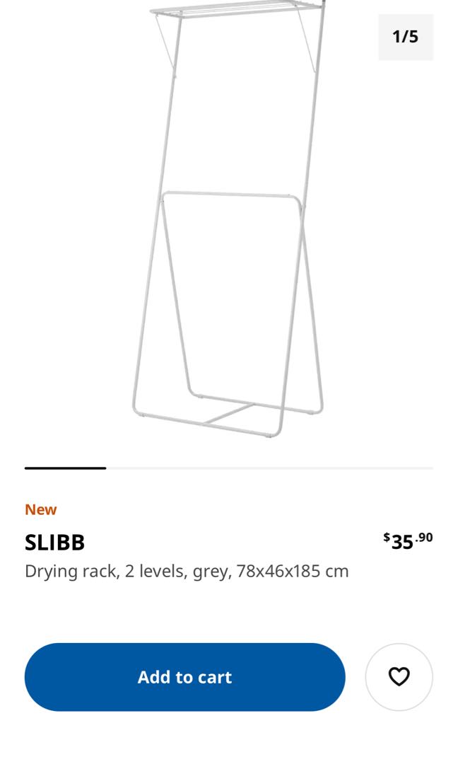 Ikea Slibb 2 level drying rack, Furniture & Home Living, Home ...