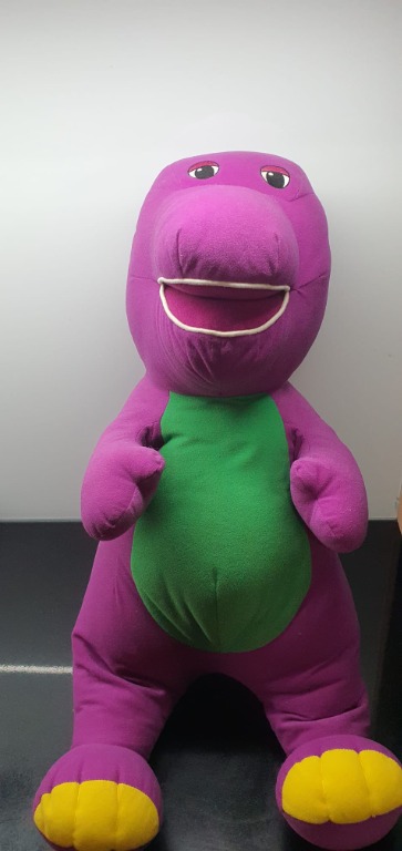 LARGE Barney Plushie!, Hobbies & Toys, Toys & Games on Carousell