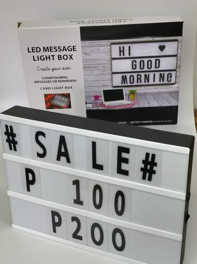 LED MESSAGE BOX FOR ANY OCCASIONS, Everything Else, Others on Carousell