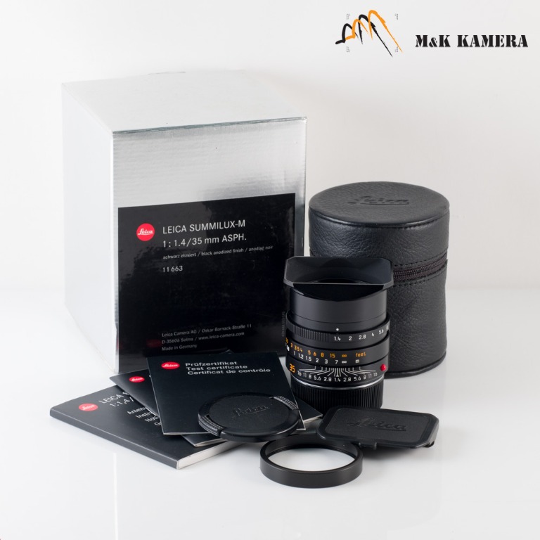 Leica Summilux-M 35mm/F1.4 ASPH 11663/ FLE Lens, 攝影器材, 鏡頭及裝備 - Carousell