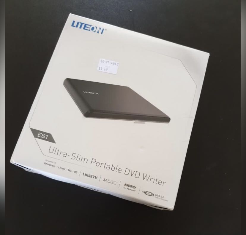 Liteon ultraslim portable DVD Writer, Computers & Tech, Parts ...