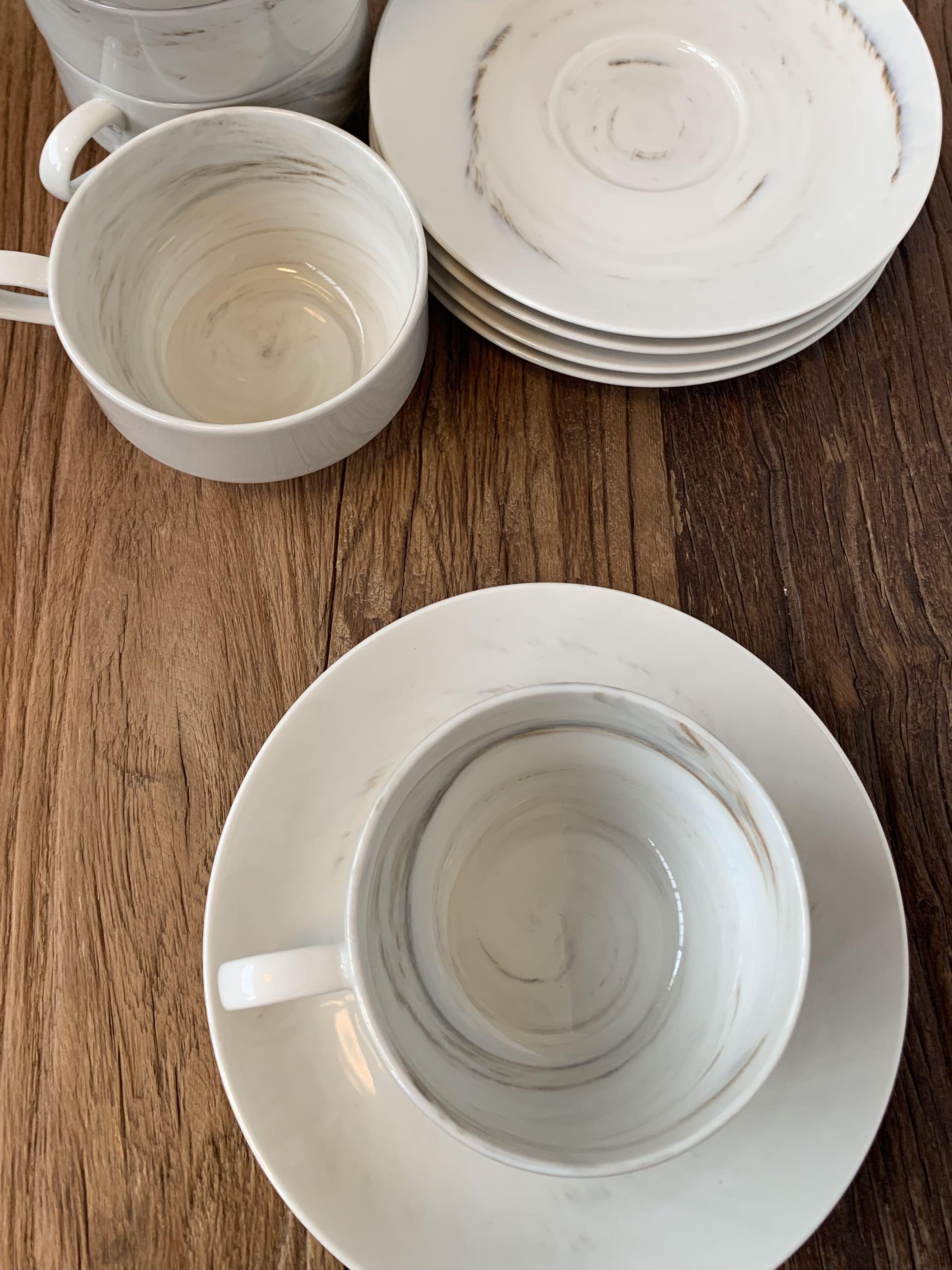 Luzerne Cup & Saucer set - MARBLE, Furniture & Home Living, Kitchenware ...