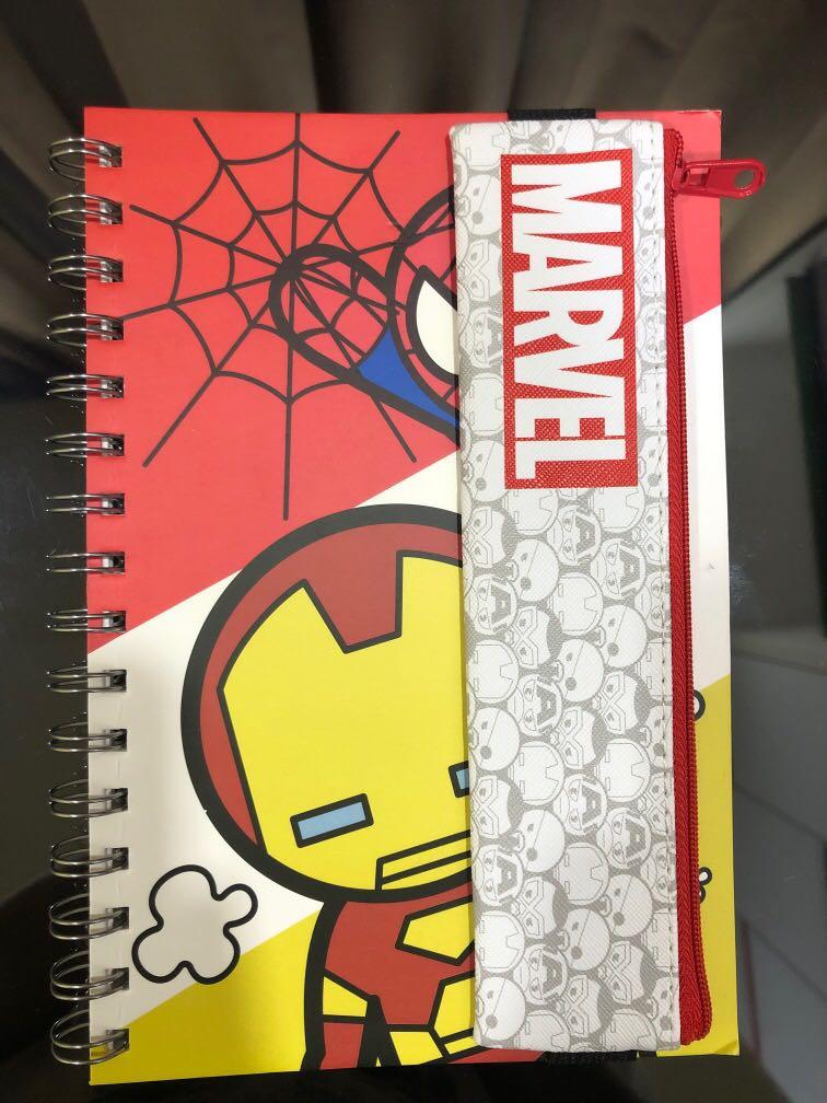 MARVEL Spiderman and Iron man Notebook, Hobbies & Toys, Stationery ...