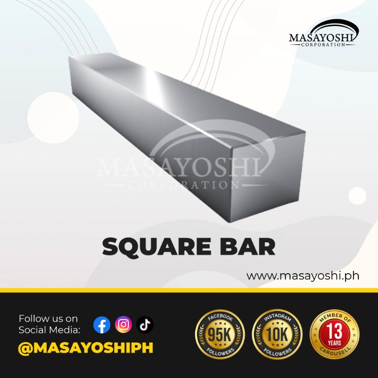 Metal Square Bar 12MM X 6M, Square Metal Bar. Construction Material ...