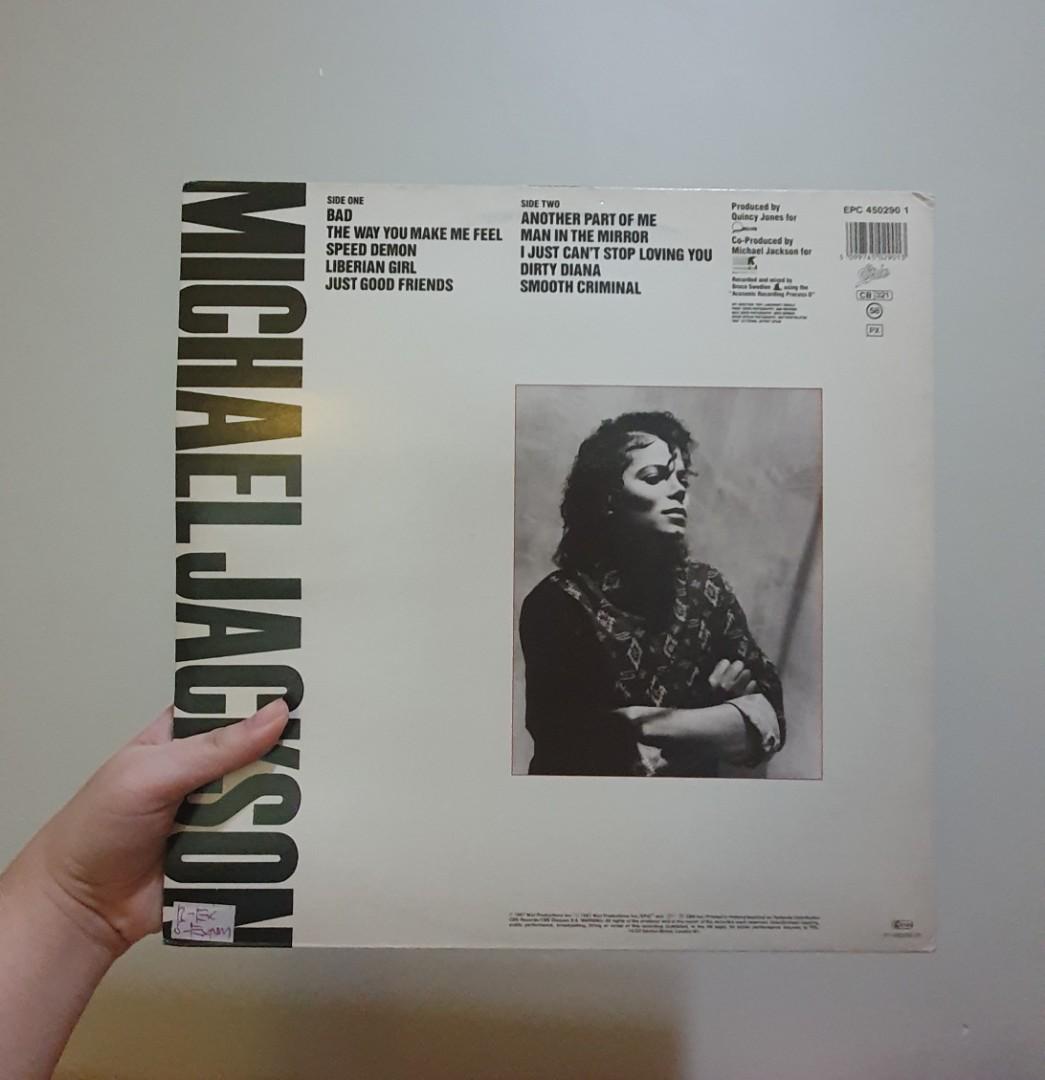 SALE!! Michael Jackson - BAD Vinyl Record, Hobbies & Toys, Music ...