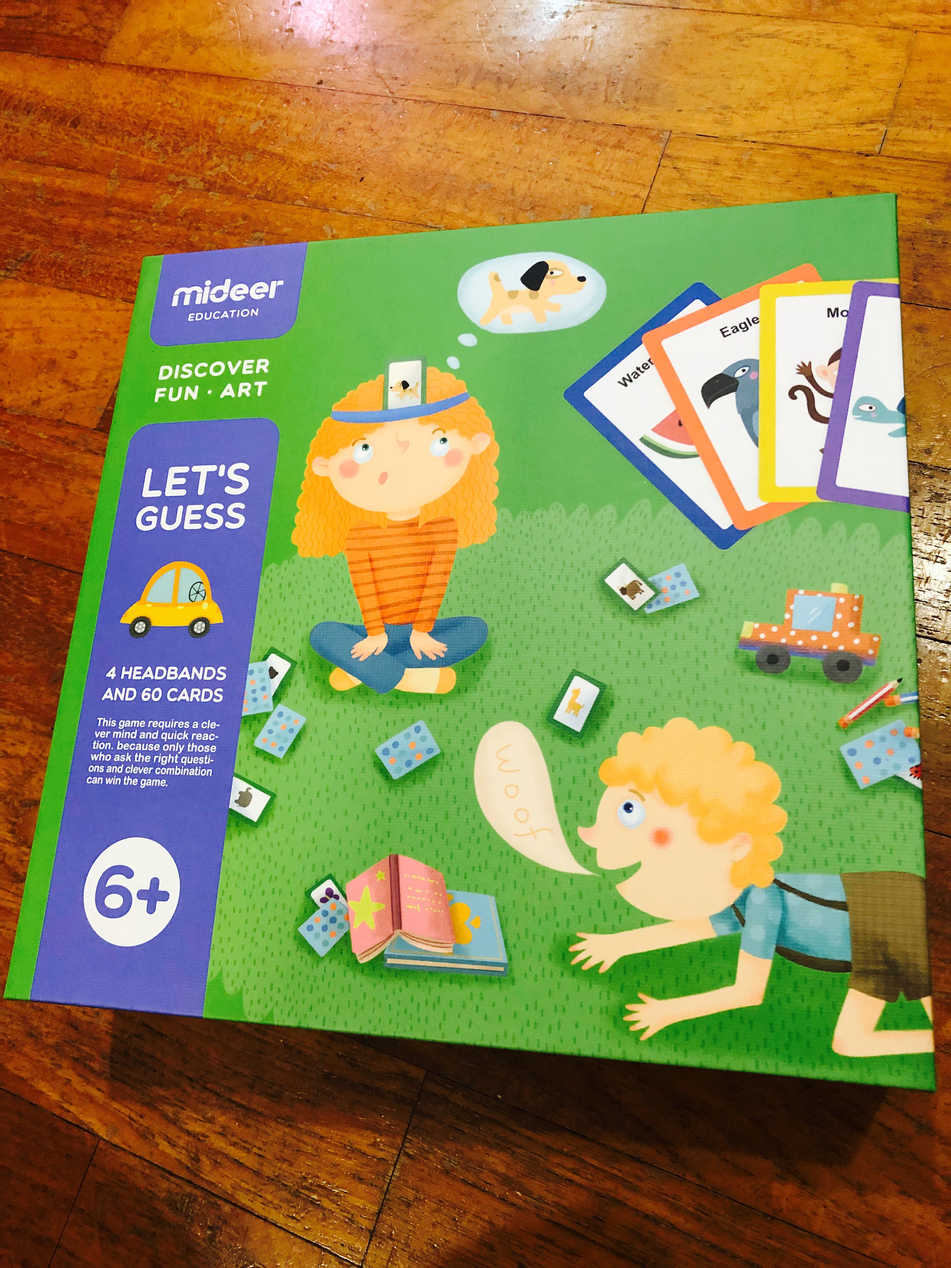 MIDEER LET'S GUESS COGNITIVE CARD GAME, Hobbies & Toys, Toys & Games on ...