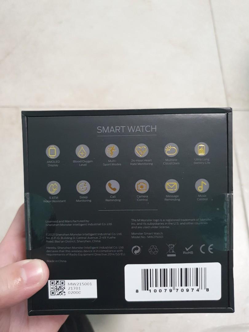 Monster Smartwatch SOL (Blue), Mobile Phones & Gadgets, Wearables ...