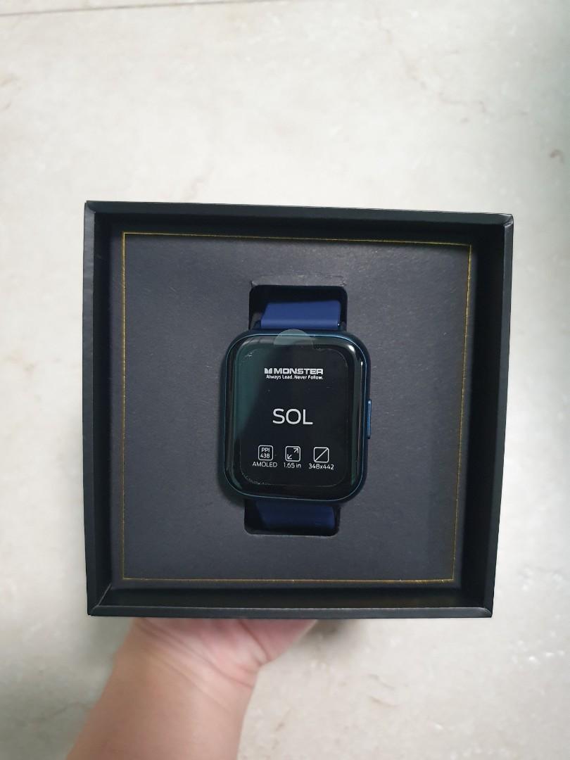 Monster Smartwatch SOL (Blue), Mobile Phones & Gadgets, Wearables ...