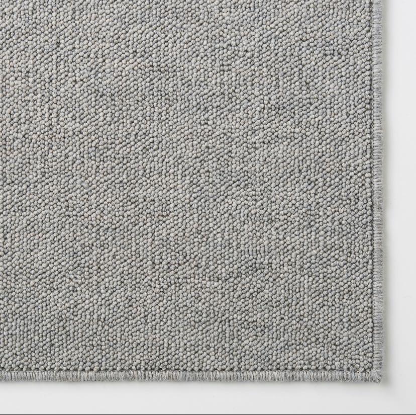 Muji Low Pile Rug/Carpet Gray 200x200cm, Furniture & Home Living, Home ...