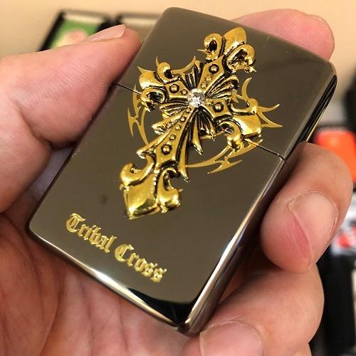 New Black Ice Tribal Cross Zippo Lighter, Hobbies & Toys, Stationery ...
