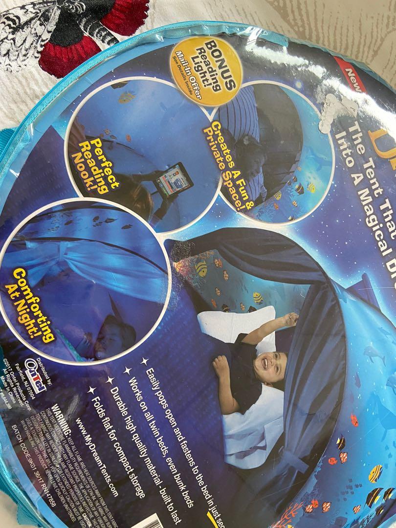 New Original Dream Tents Fun Pop Up Tent- Undersea World (bed tent ...