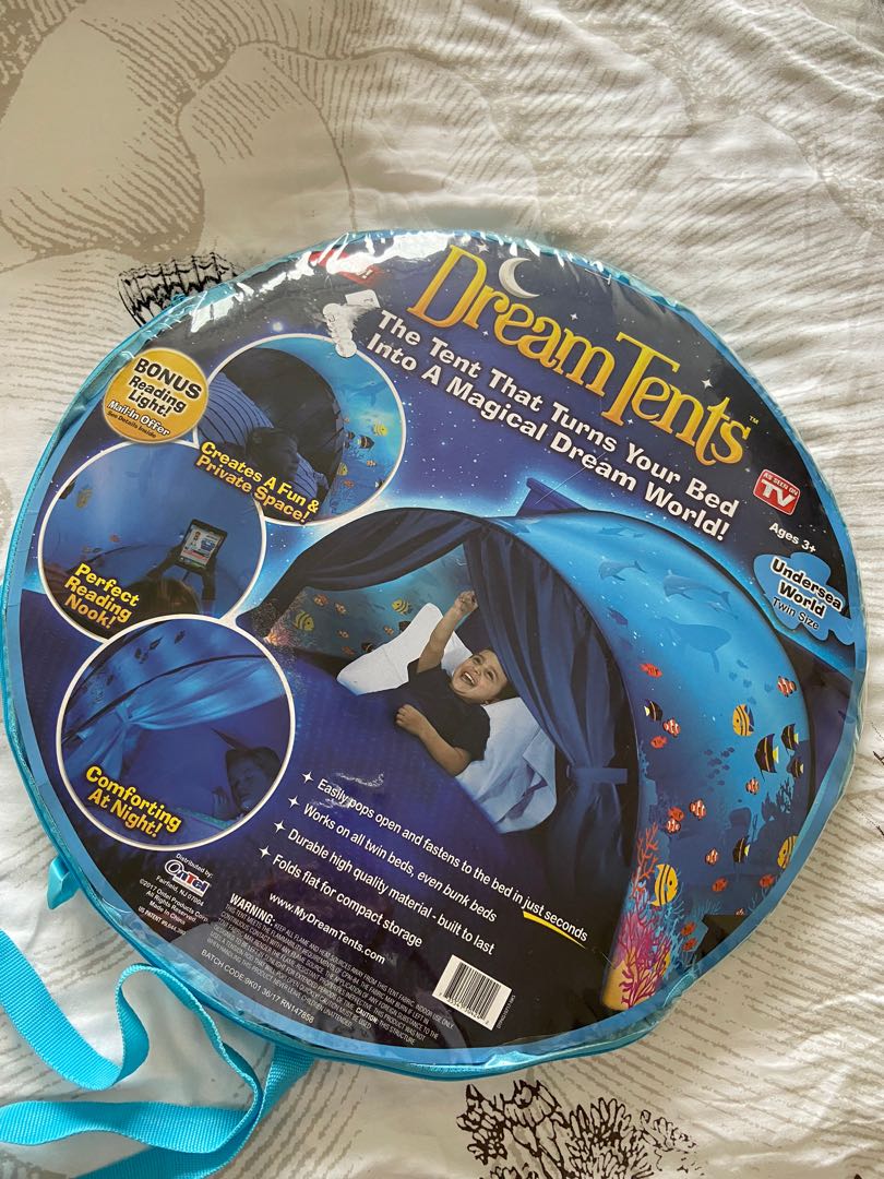 New Original Dream Tents Fun Pop Up Tent- Undersea World (bed tent ...