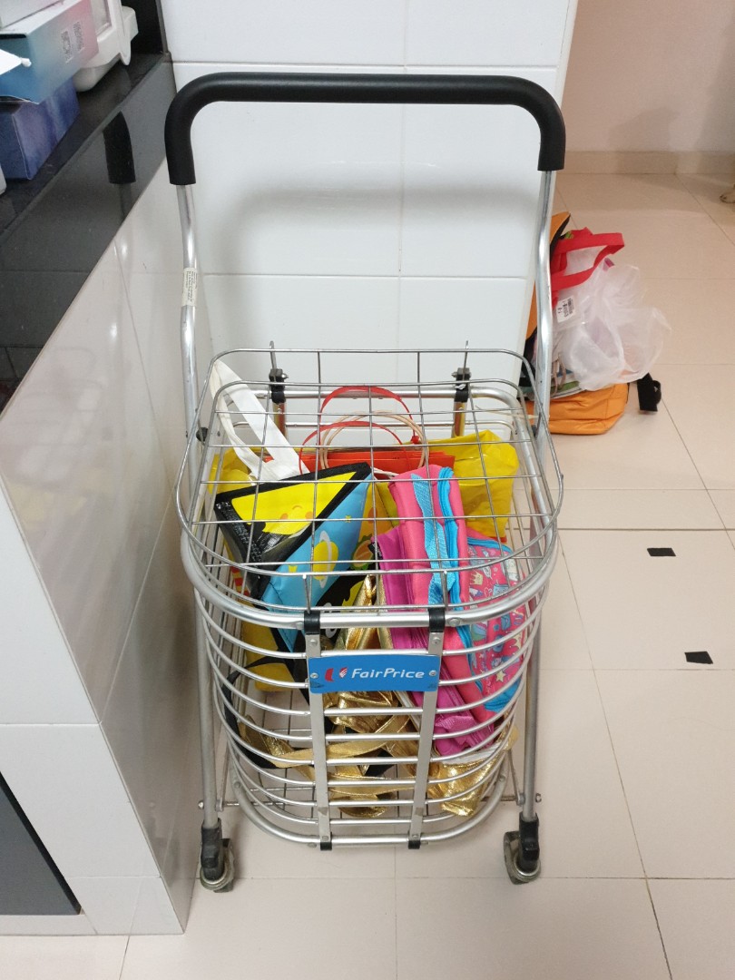 NTUC trolley, Hobbies & Toys, Travel, Travel Essentials & Accessories ...