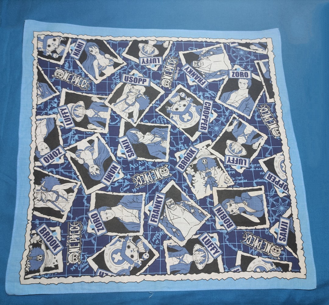 One Piece Anime Mugiwara Pirates Handkerchief Hanky Panyo, Men's ...