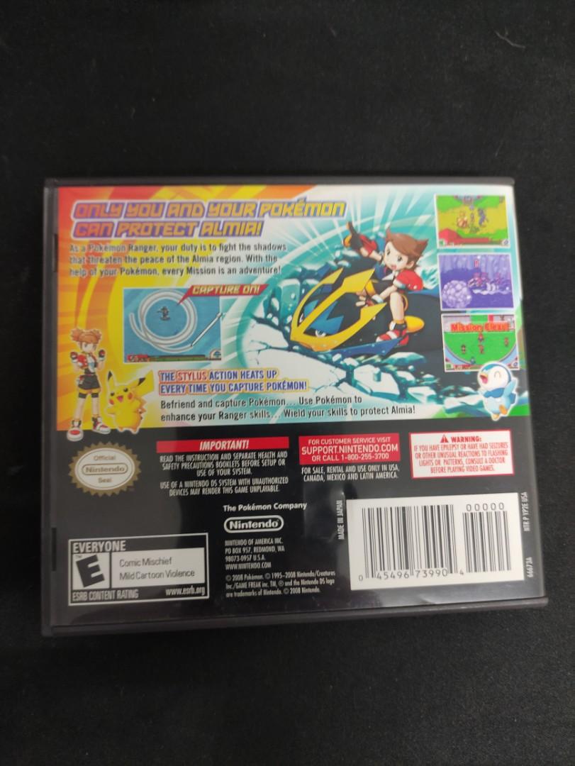 Pokemon Ranger Shadows of Almia DS Cartridge, Video Gaming, Video Games ...