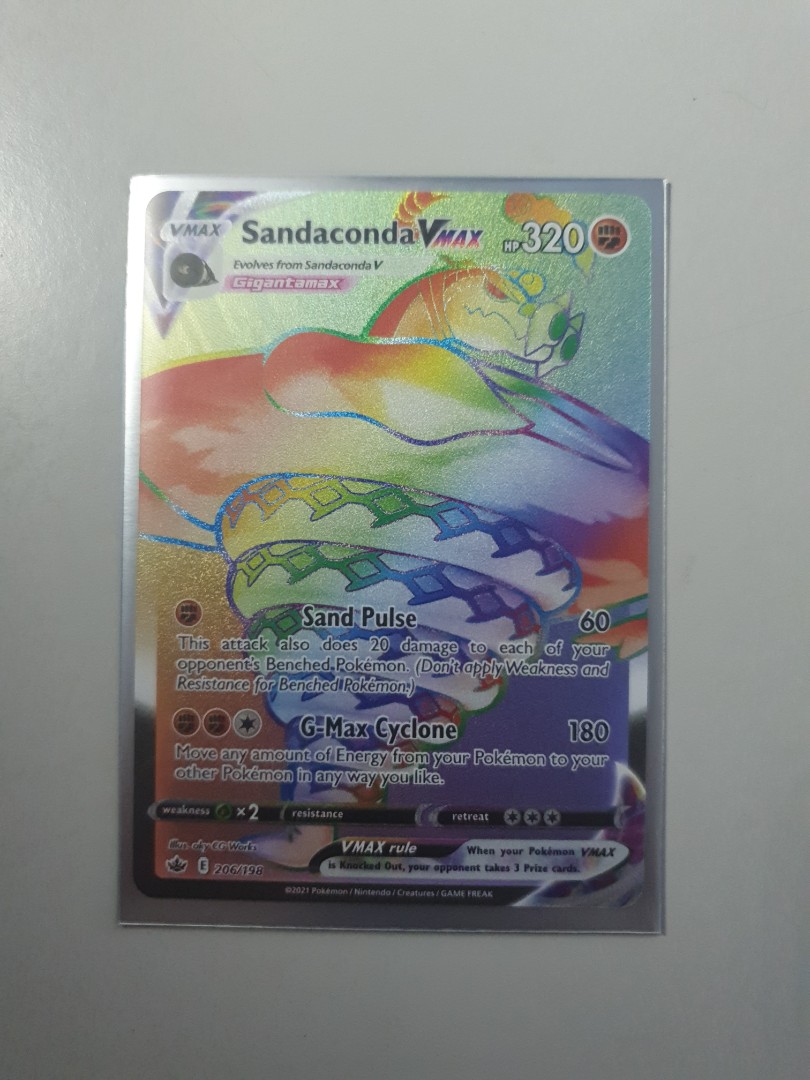Pokemon TCG - Sandaconda Vmax Rainbow, Hobbies & Toys, Toys & Games on ...