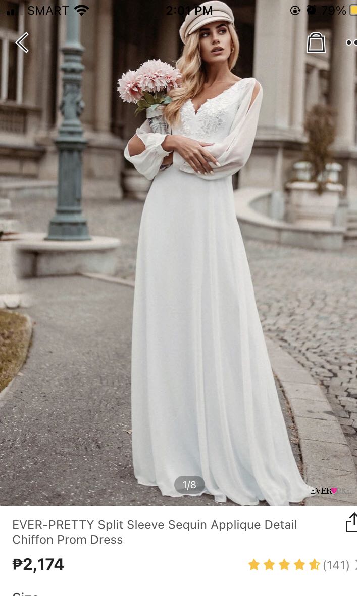 Prenup White Long Dress, Women's Fashion, Dresses & Sets, Evening ...