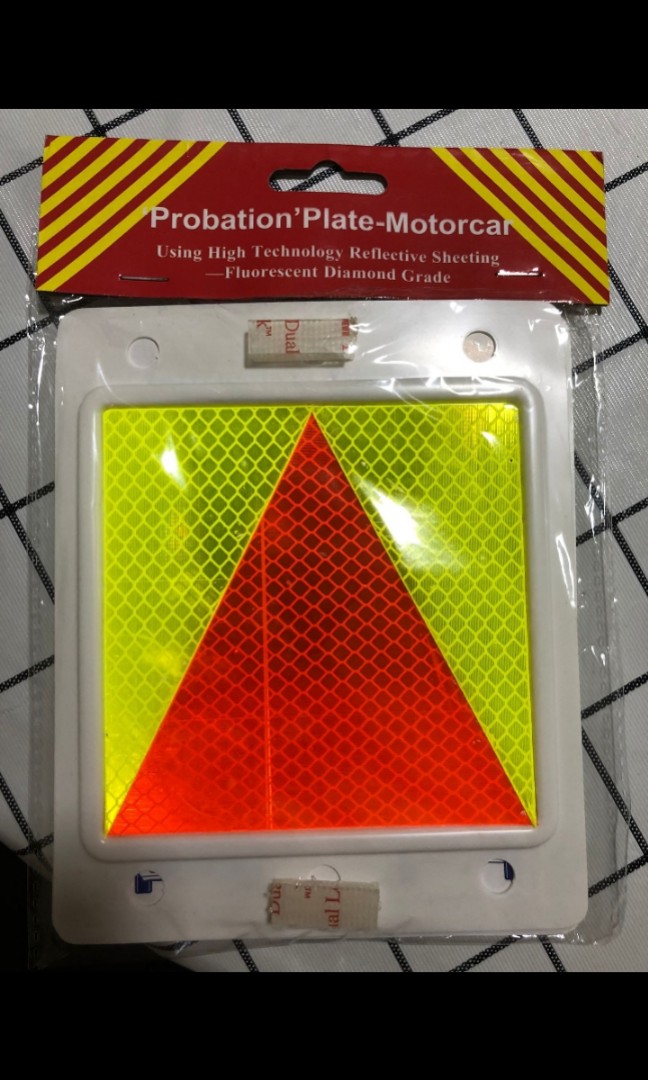 Probation plate p plate., Car Accessories, Accessories on Carousell